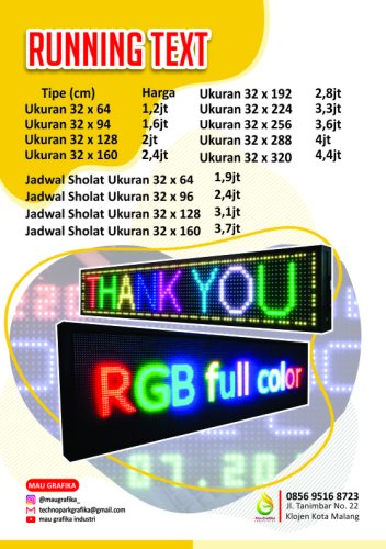 Pembuatan Running text RGB - KaryaSMK.com - Marketplace Products ...